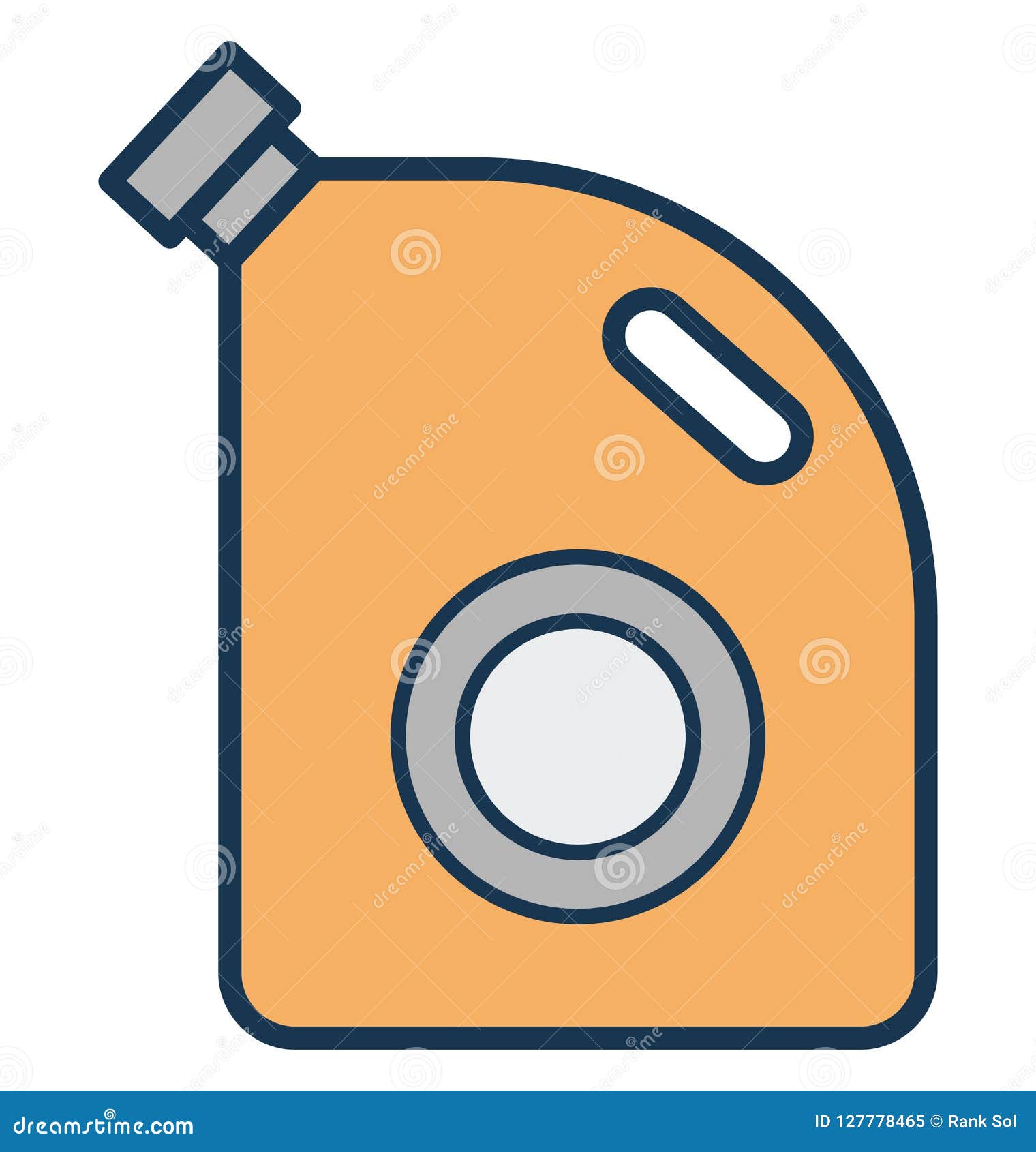 Diesel Can, Gallon Isolated Vector Icon Can Be Easily Modified or Edit ...