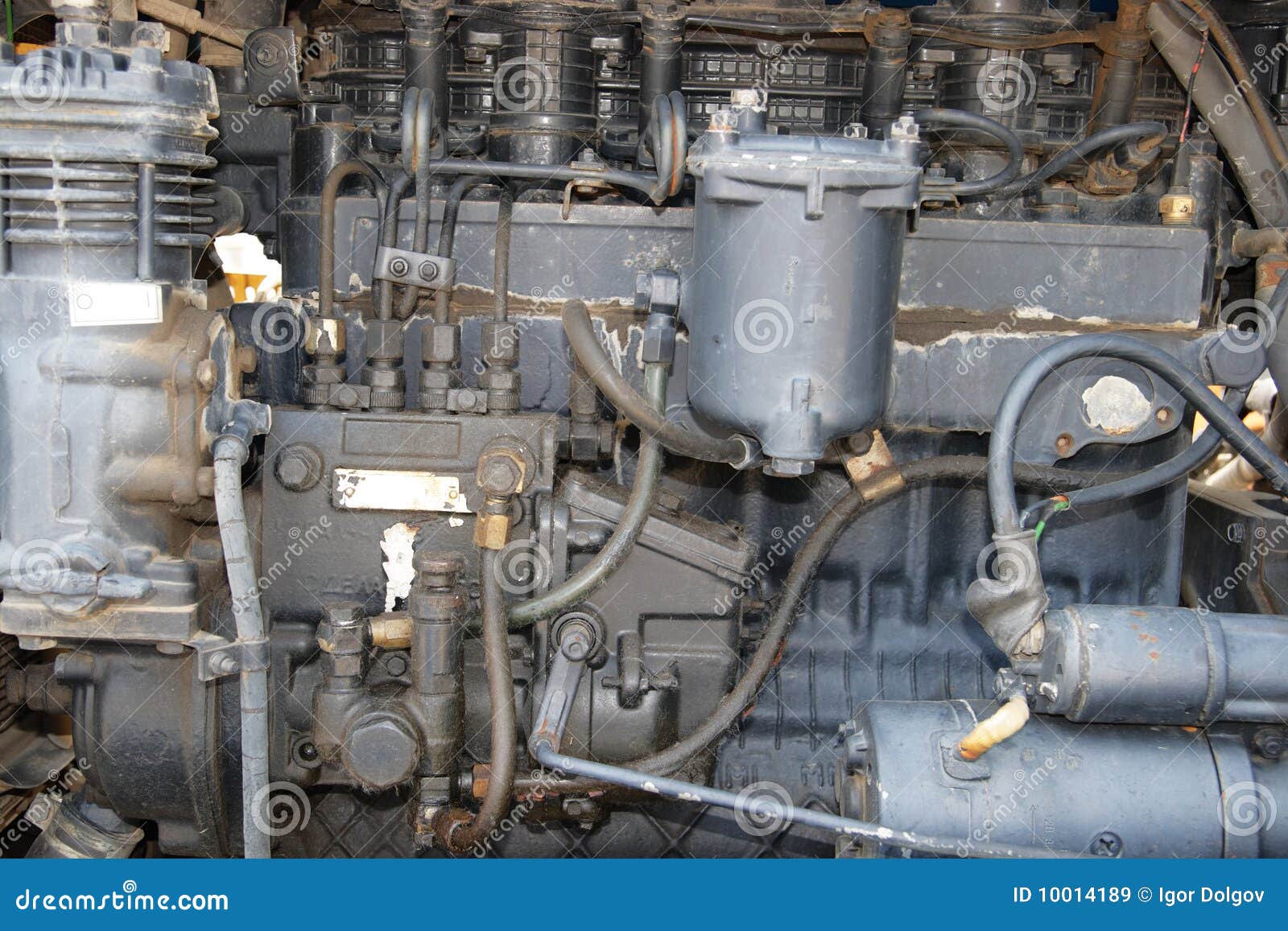 Diesel engine stock image. Image of pipes, motion, craftsmanship - 10014189