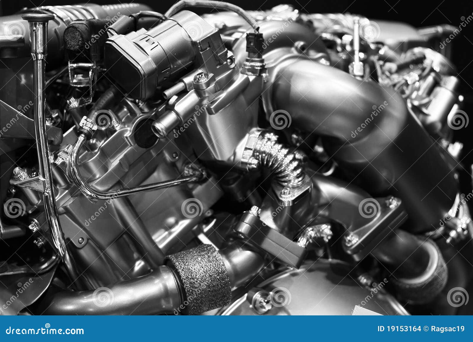 Diesel engine stock photo. Image of metal, clean, camshaft - 19153164