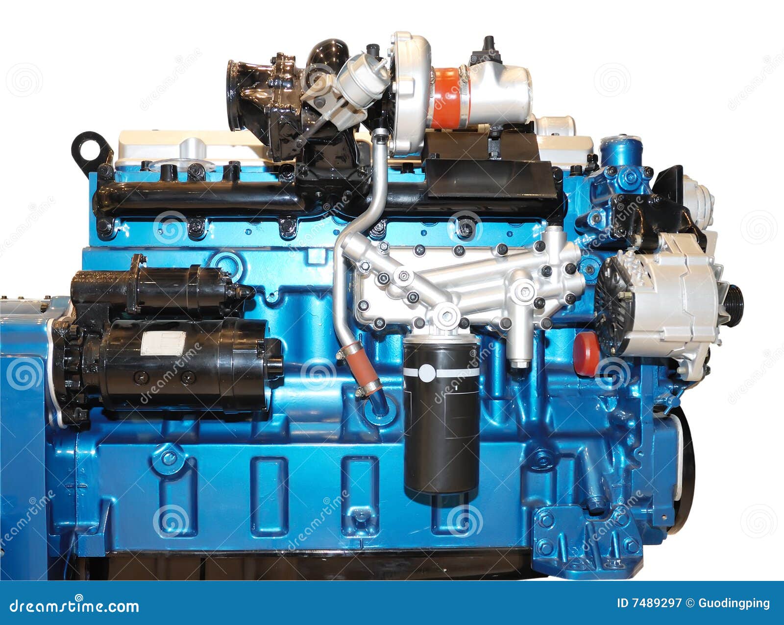 Diesel engine stock image. Image of blue, auto, compression - 7489297