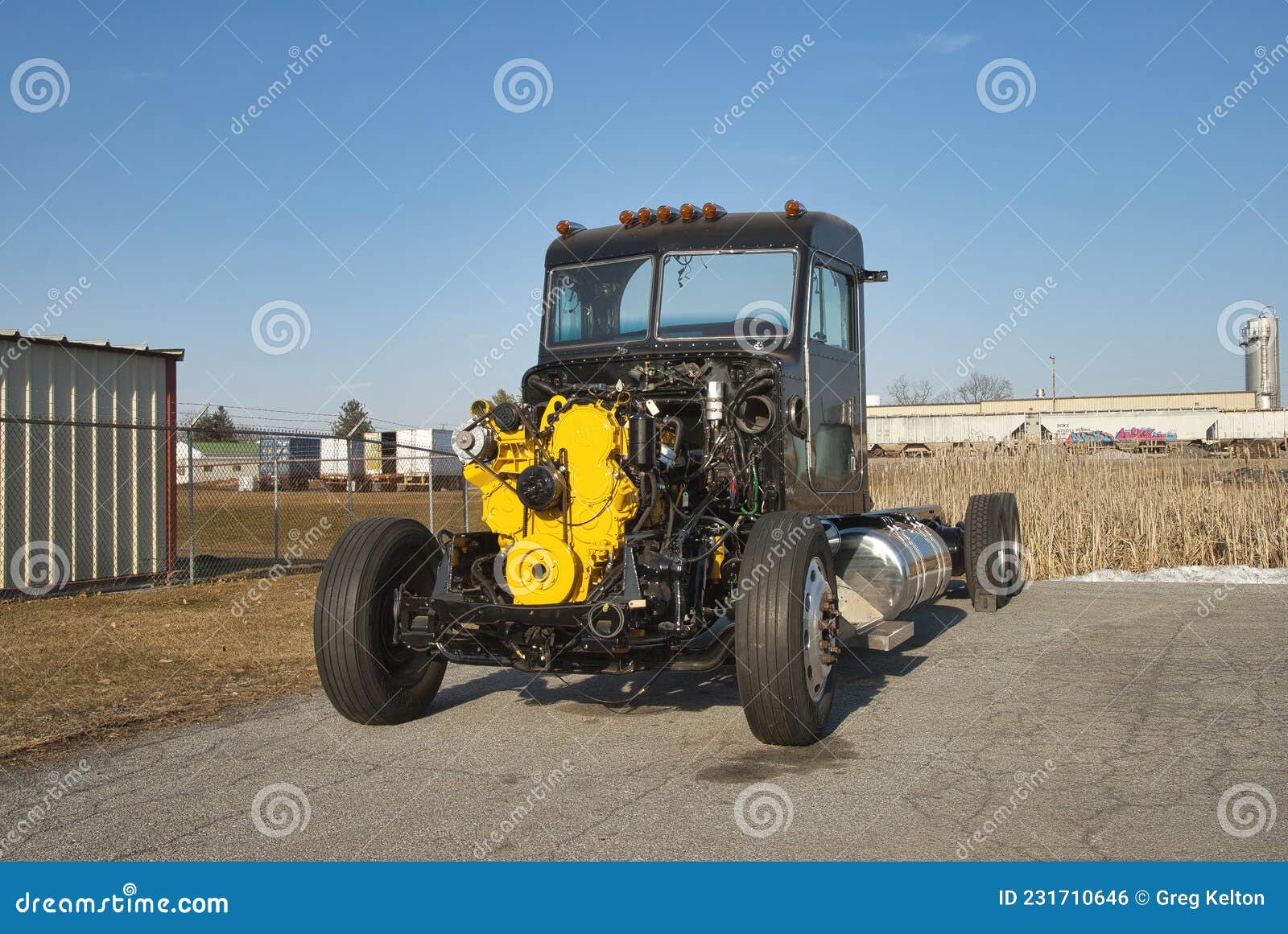 Diesel Engine Being Replaced in a Tractor Stock Photo - Image of fuel ...