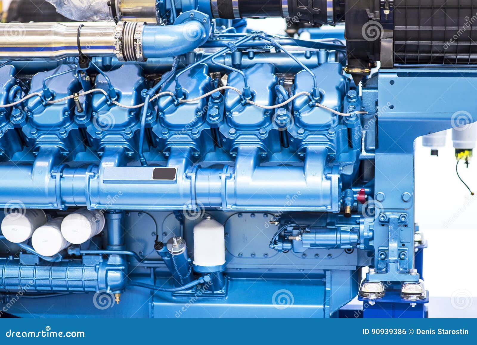 Diesel engine for boat stock photo. Image of component - 90939386