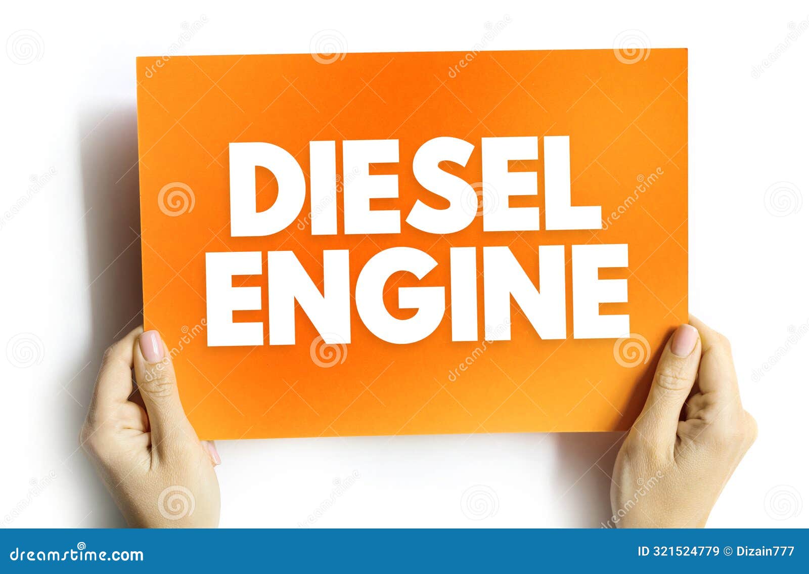 Diesel Engine - Combustion Engine, Text Concept on Card Stock Image ...