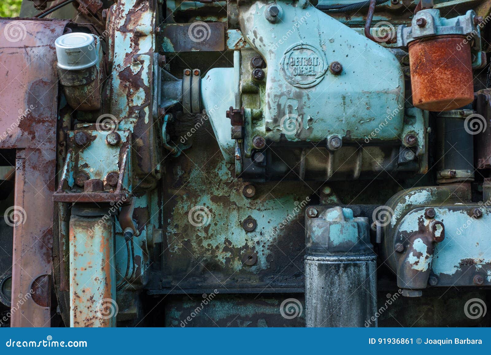 Abandoned Old Diesel Engines And Rusty Steam Engines In The Australian ...