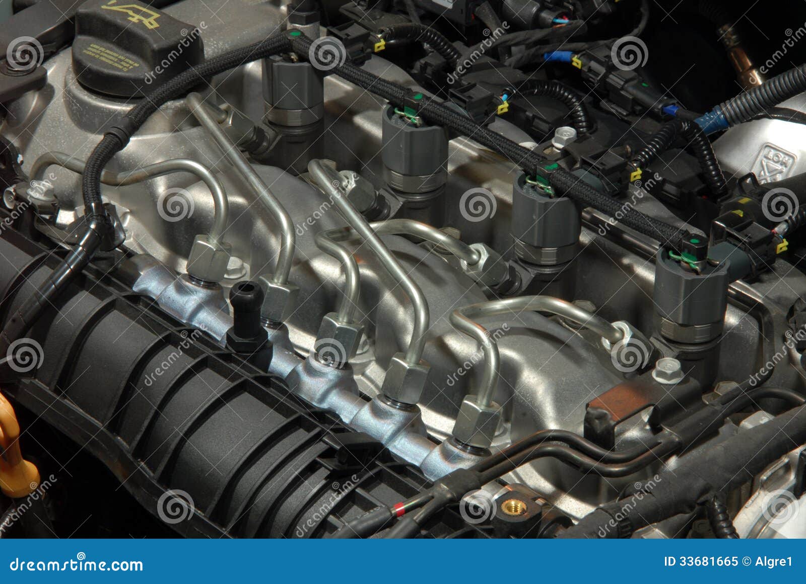Diesel engine stock image. Image of aluminum, pump, commonrail - 33681665