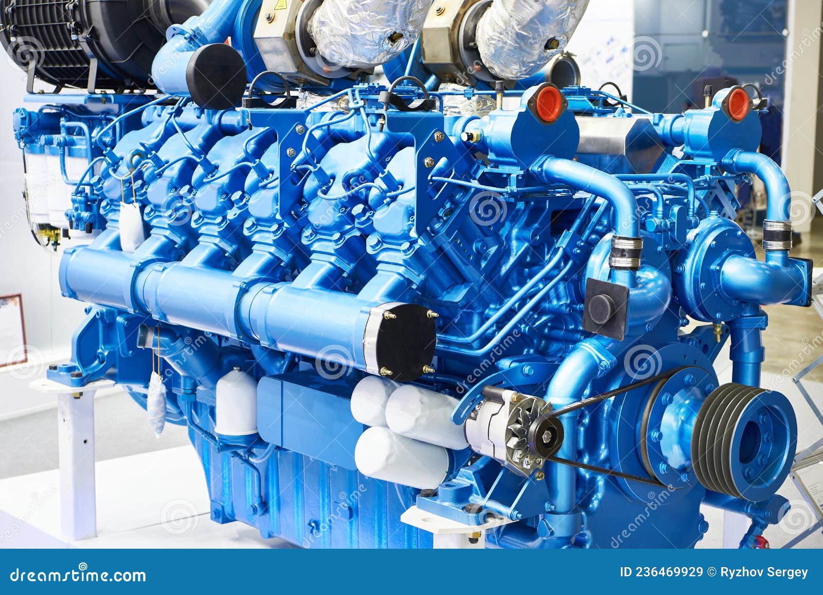 Diesel Engine for Industrial Stock Image - Image of generator, power ...