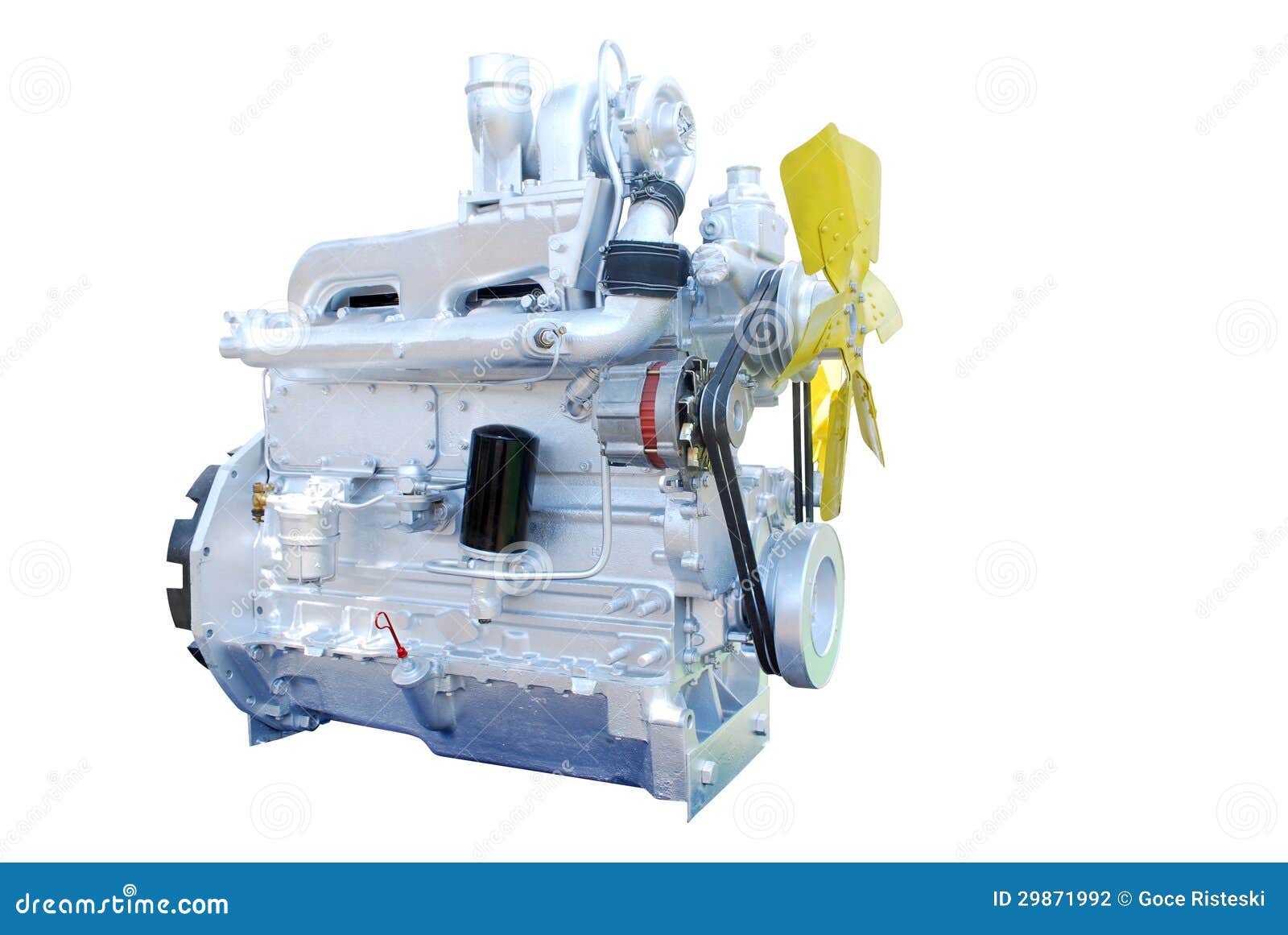 Diesel Engine Isolated on White Stock Photo - Image of accessibility ...