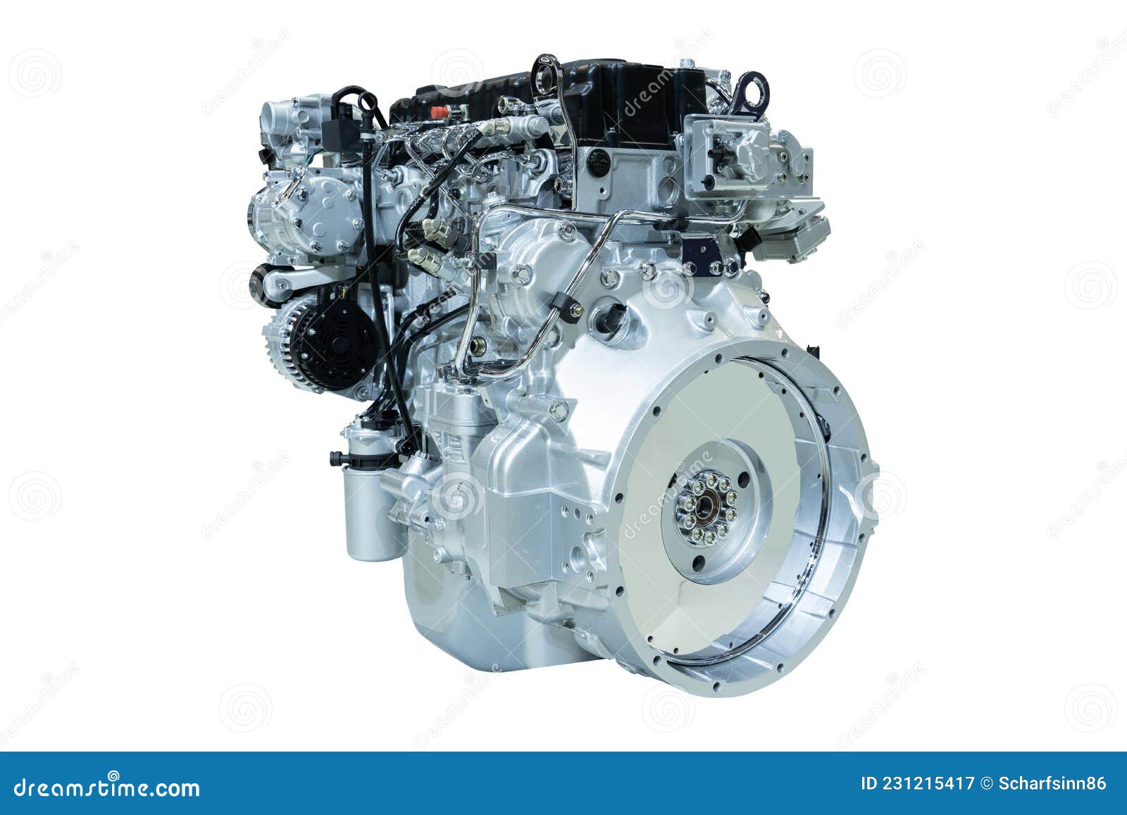 Diesel engine isolated stock image. Image of truck, metal - 231215417