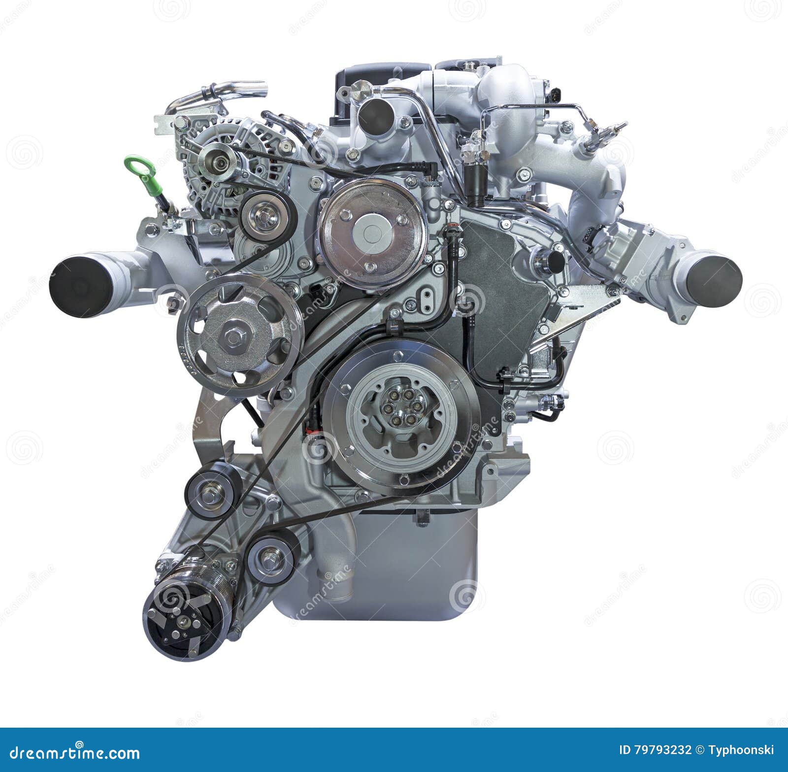Diesel Engine Isolated on White Stock Photo - Image of turbo, power ...
