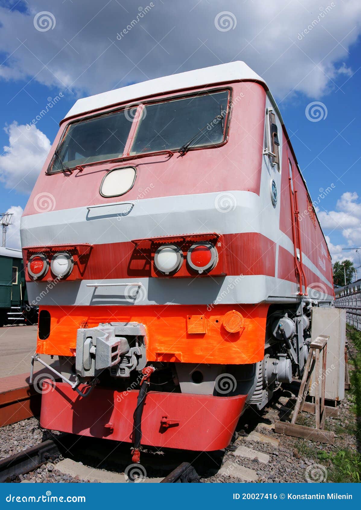 Diesel Engine - the Locomotive Stock Photo - Image of boxcar, dramatic ...