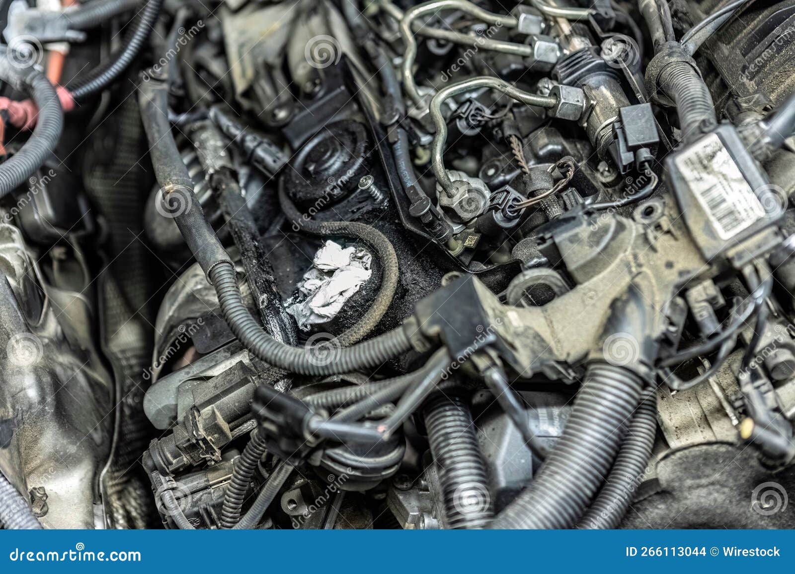 Diesel engine maintenance stock photo. Image of industry - 266113044