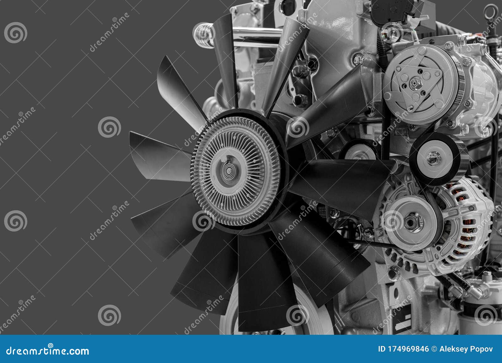 Diesel Engine. Modern Technologies for Production Stock Photo - Image ...