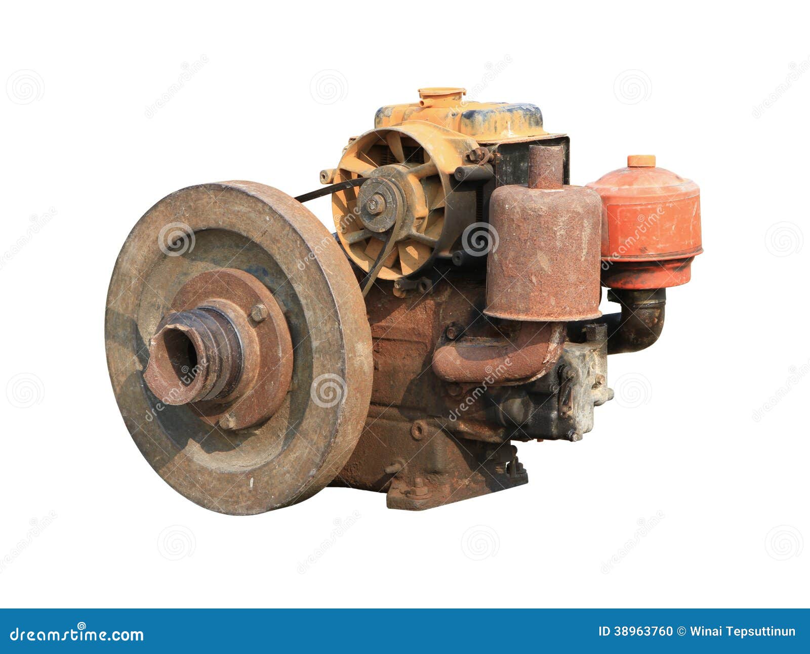 Diesel engine stock photo. Image of white, rust, engine - 38963760