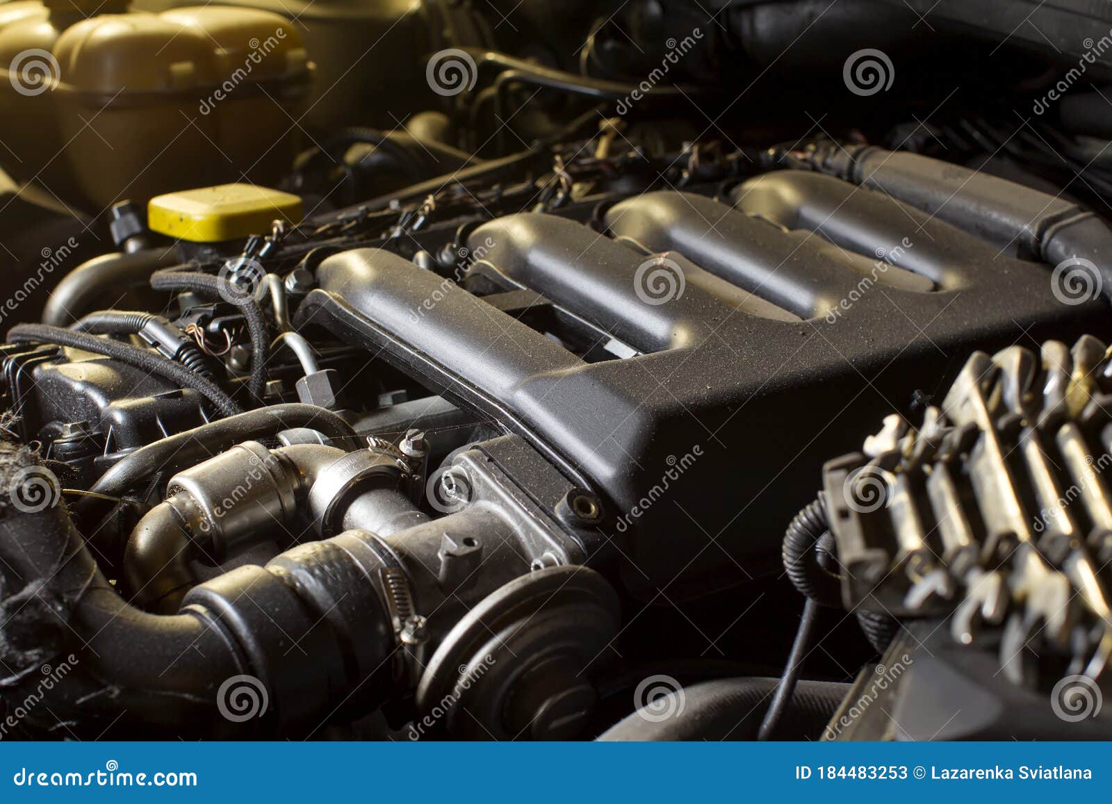 The diesel engine stock image. Image of cogs, actuators - 184483253
