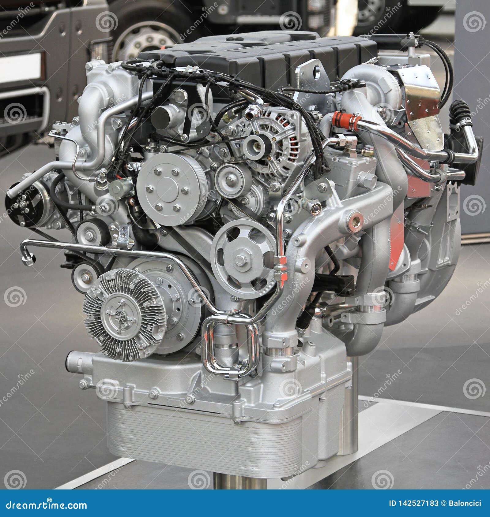 Diesel Engine stock image. Image of transportation, truck - 142527183