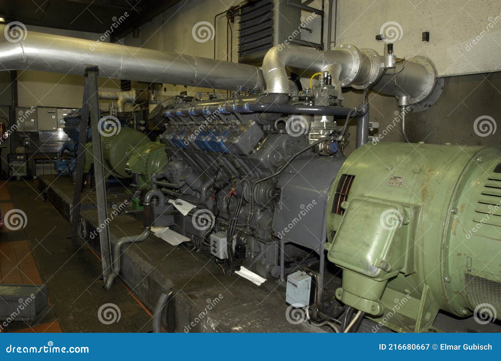 Diesel Engine To Power Vehicles and Machines Stock Image - Image of ...