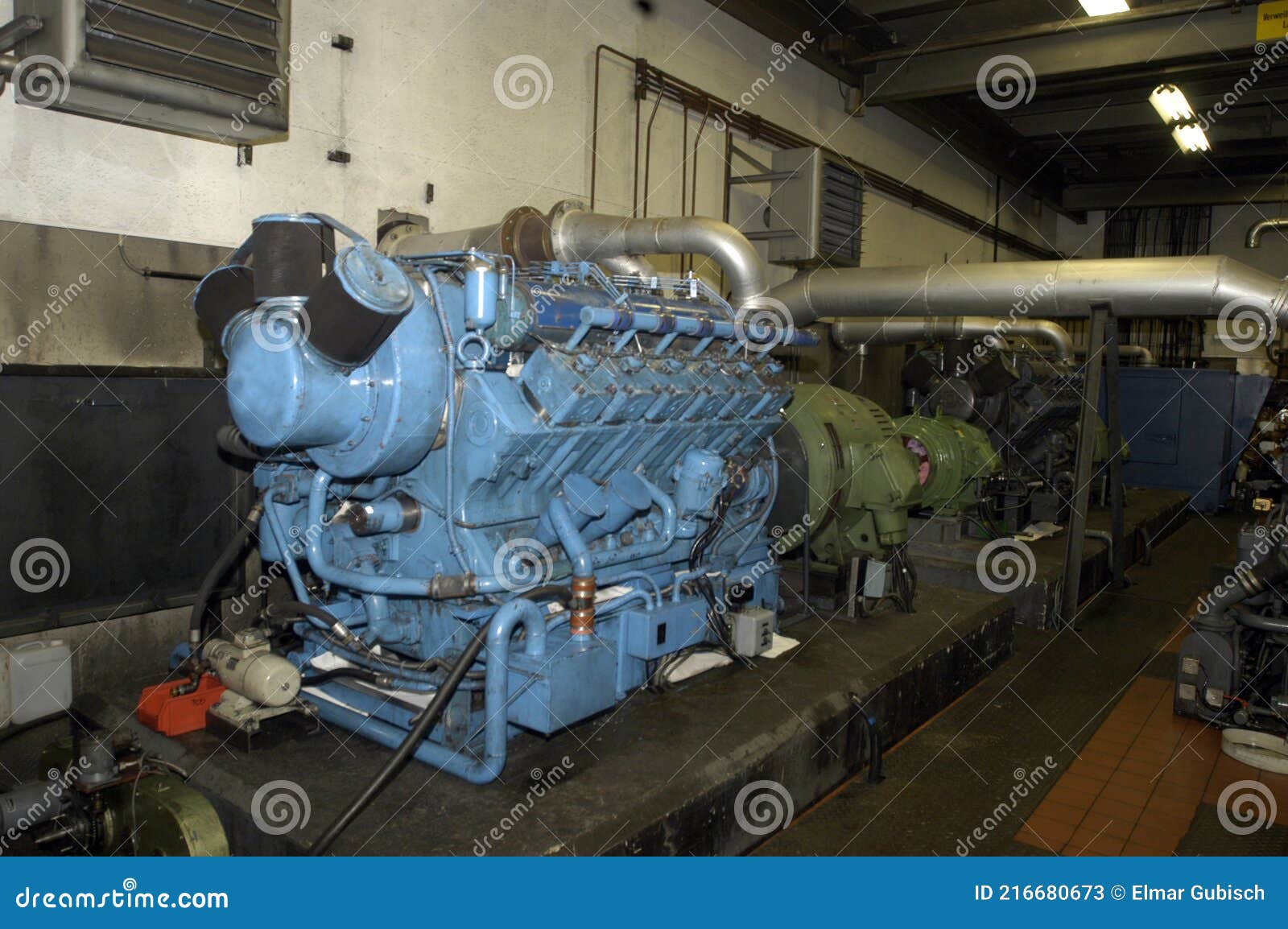 Diesel Engine To Power Vehicles and Machines Stock Image - Image of ...