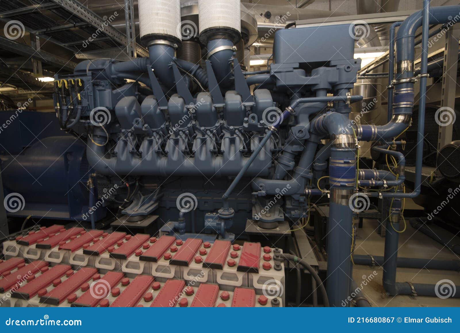Diesel Engine To Power Vehicles and Machines Stock Image - Image of ...