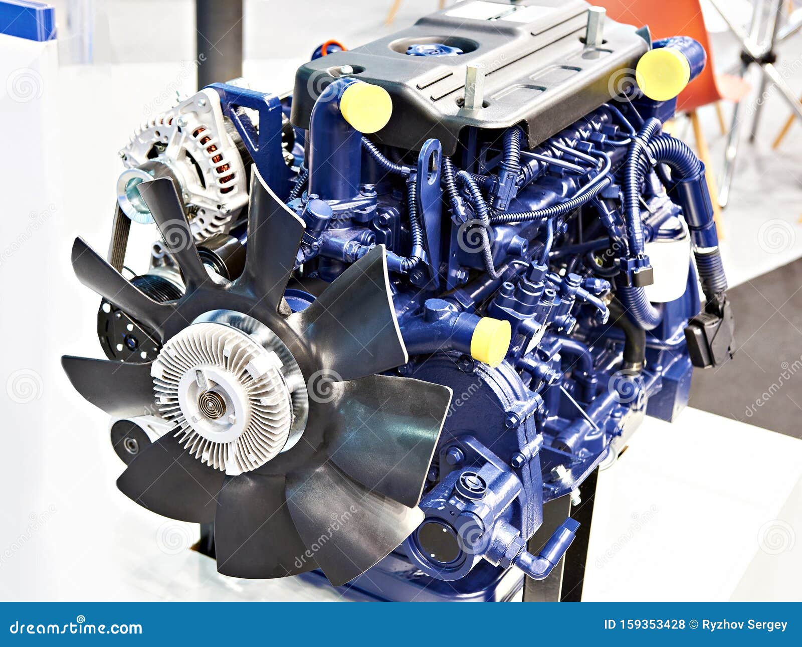 Diesel engine truck stock photo. Image of machinery - 159353428