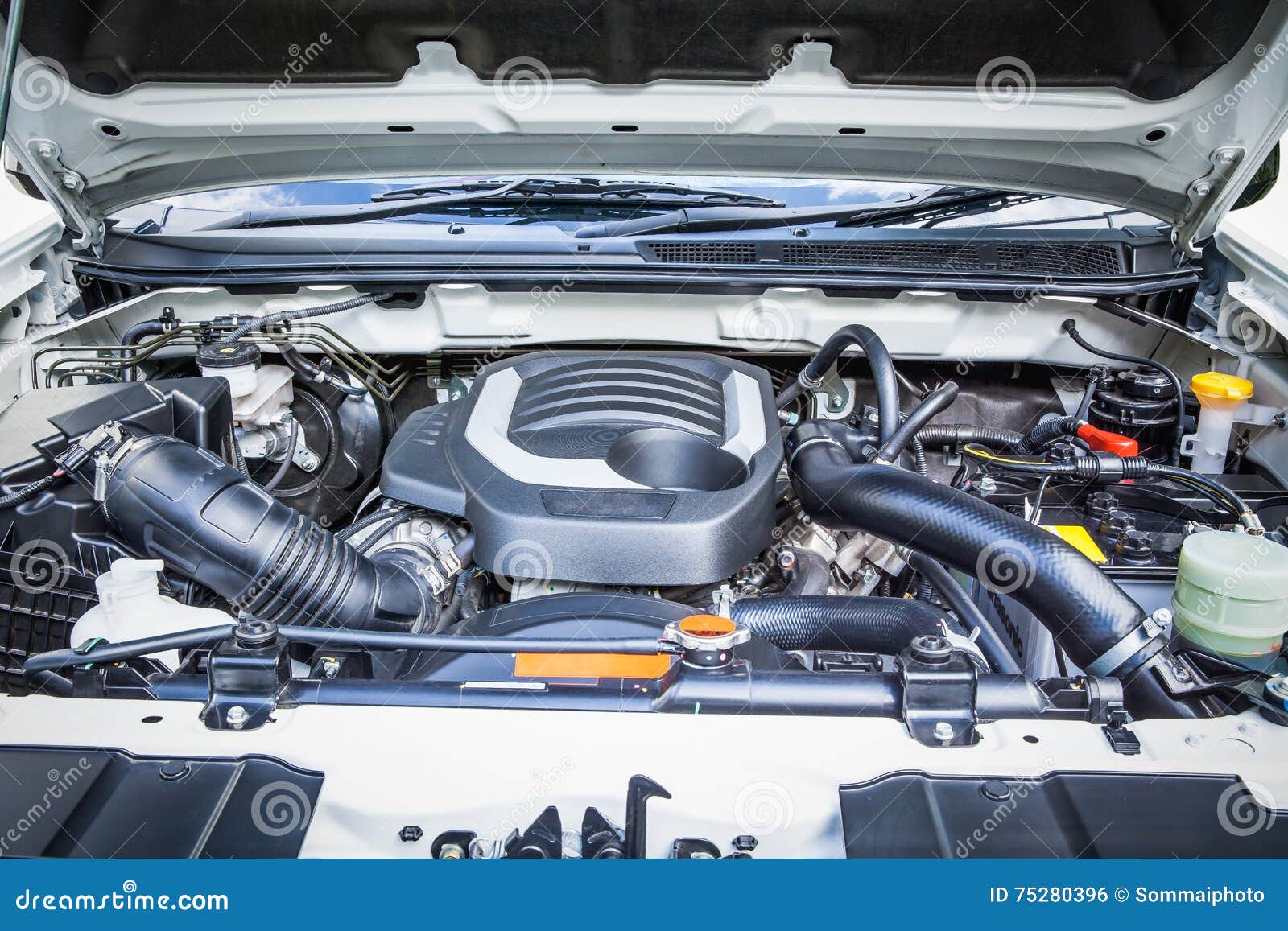 Diesel engine stock photo. Image of equipment, commercial - 75280396