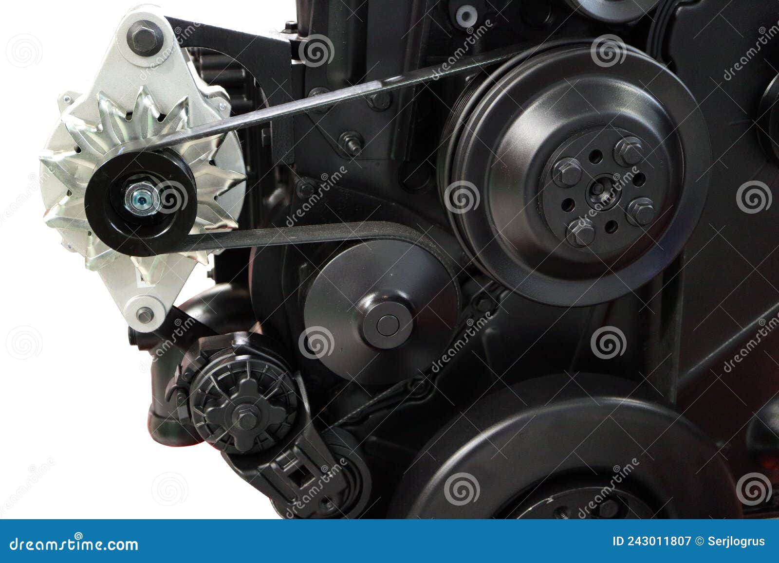 Diesel Engine. Units and Assemblies Stock Image - Image of generation ...