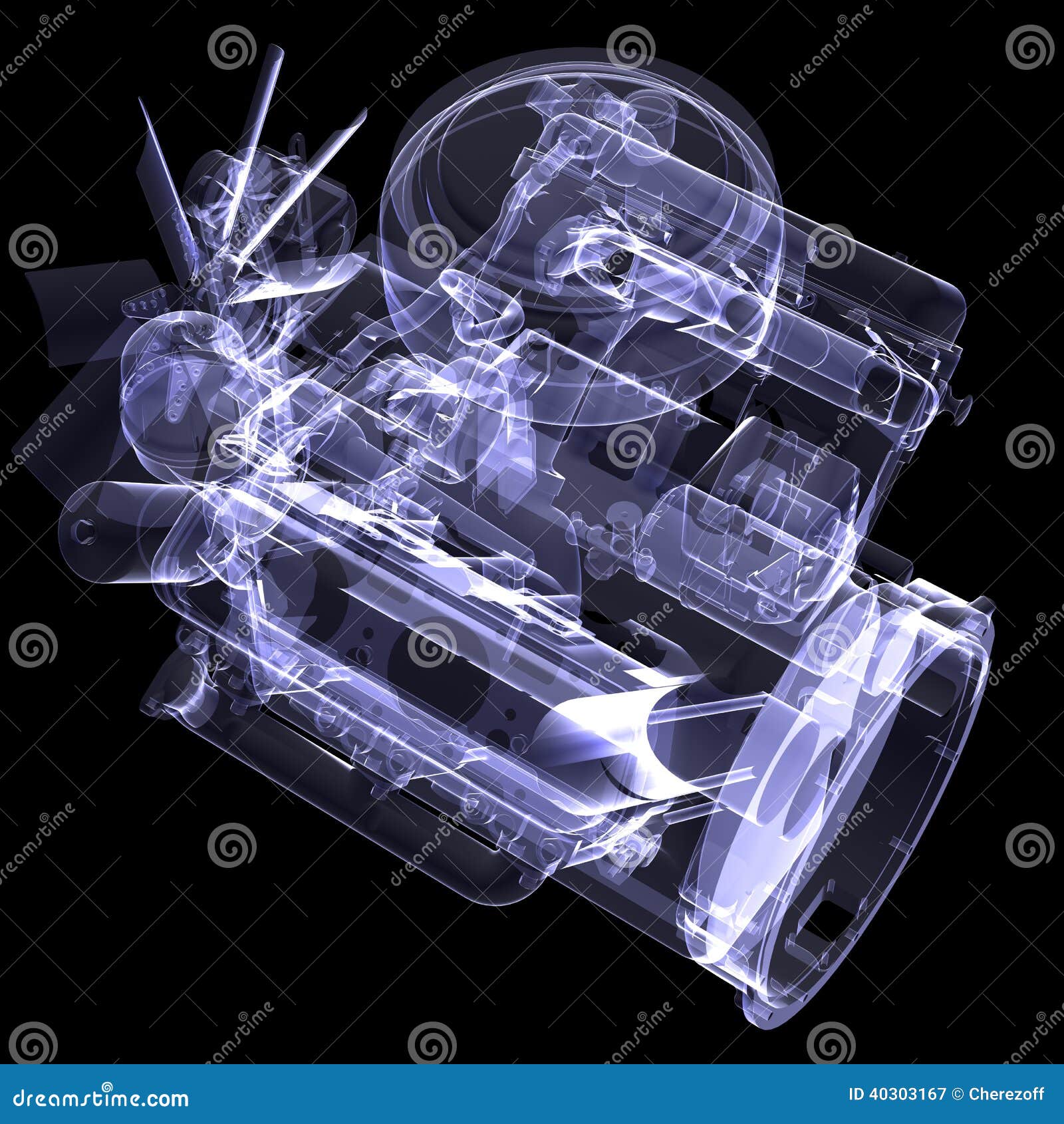 Diesel Engine Cutaway Drawings Cartoon Vector | CartoonDealer.com ...