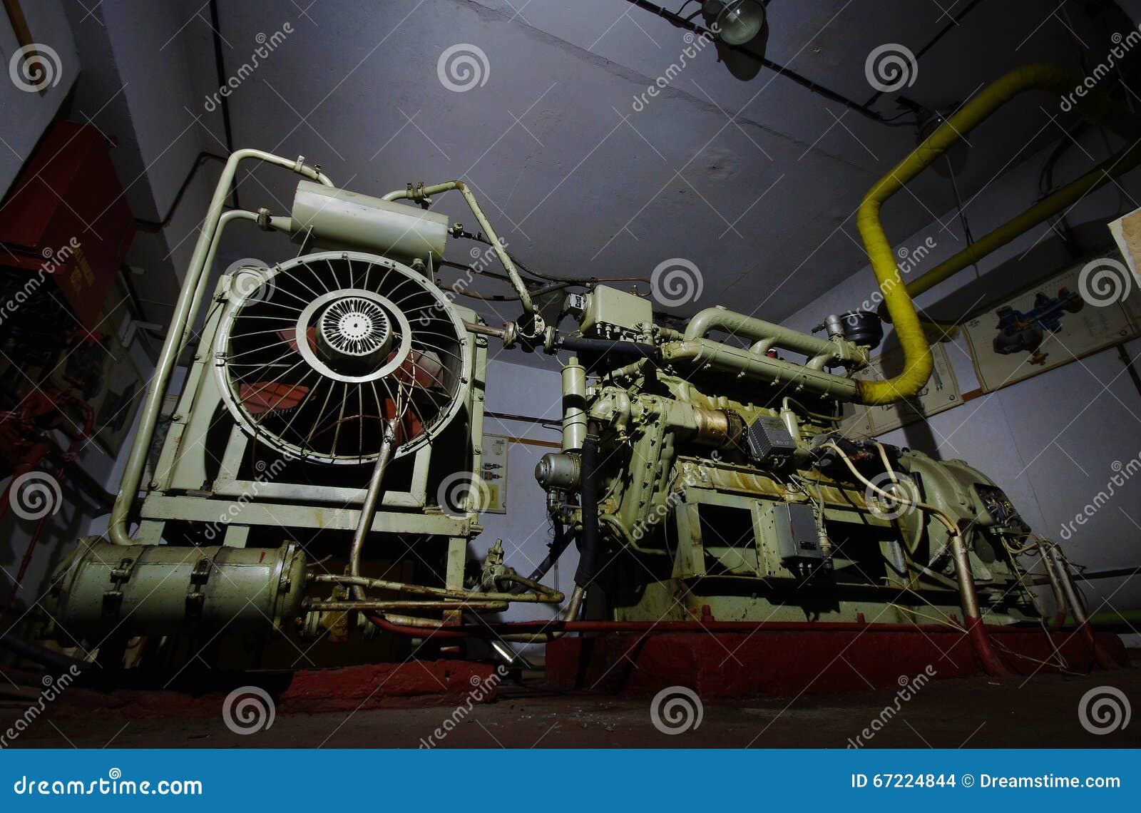 Diesel generator stock photo. Image of generator, industrial - 67224844