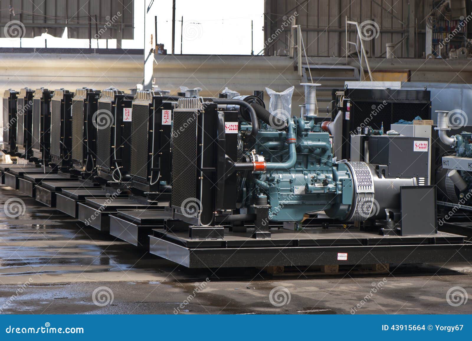 Diesel Generators stock photo. Image of equipment, industry - 43915664