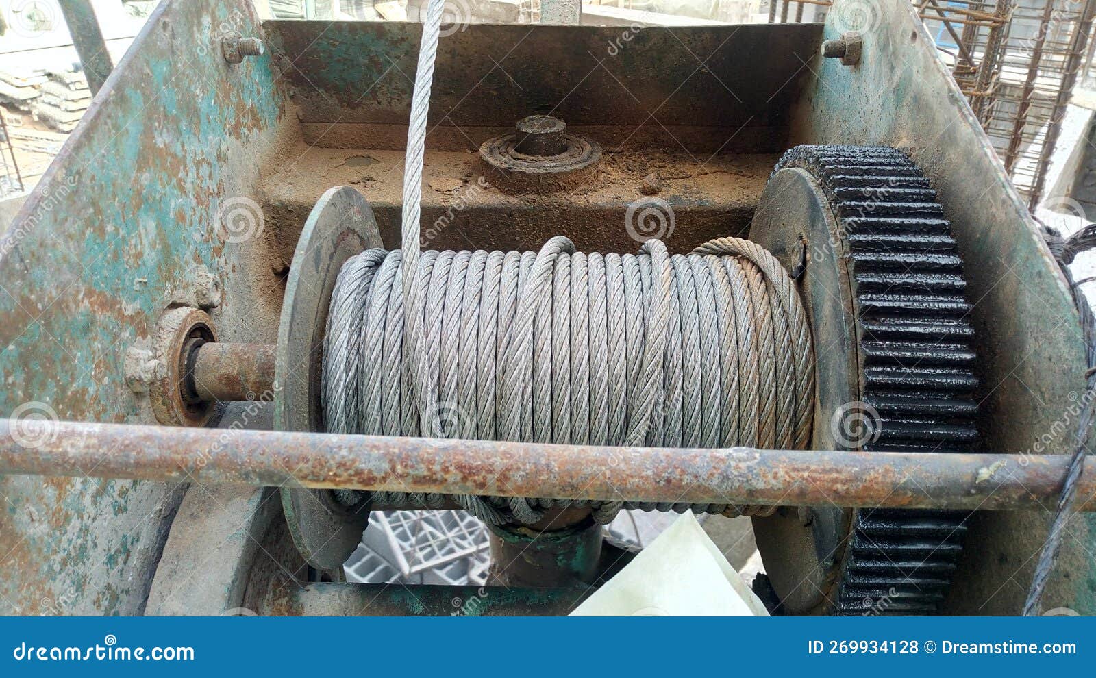 Diesel hoisting machine stock photo. Image of pecture - 269934128