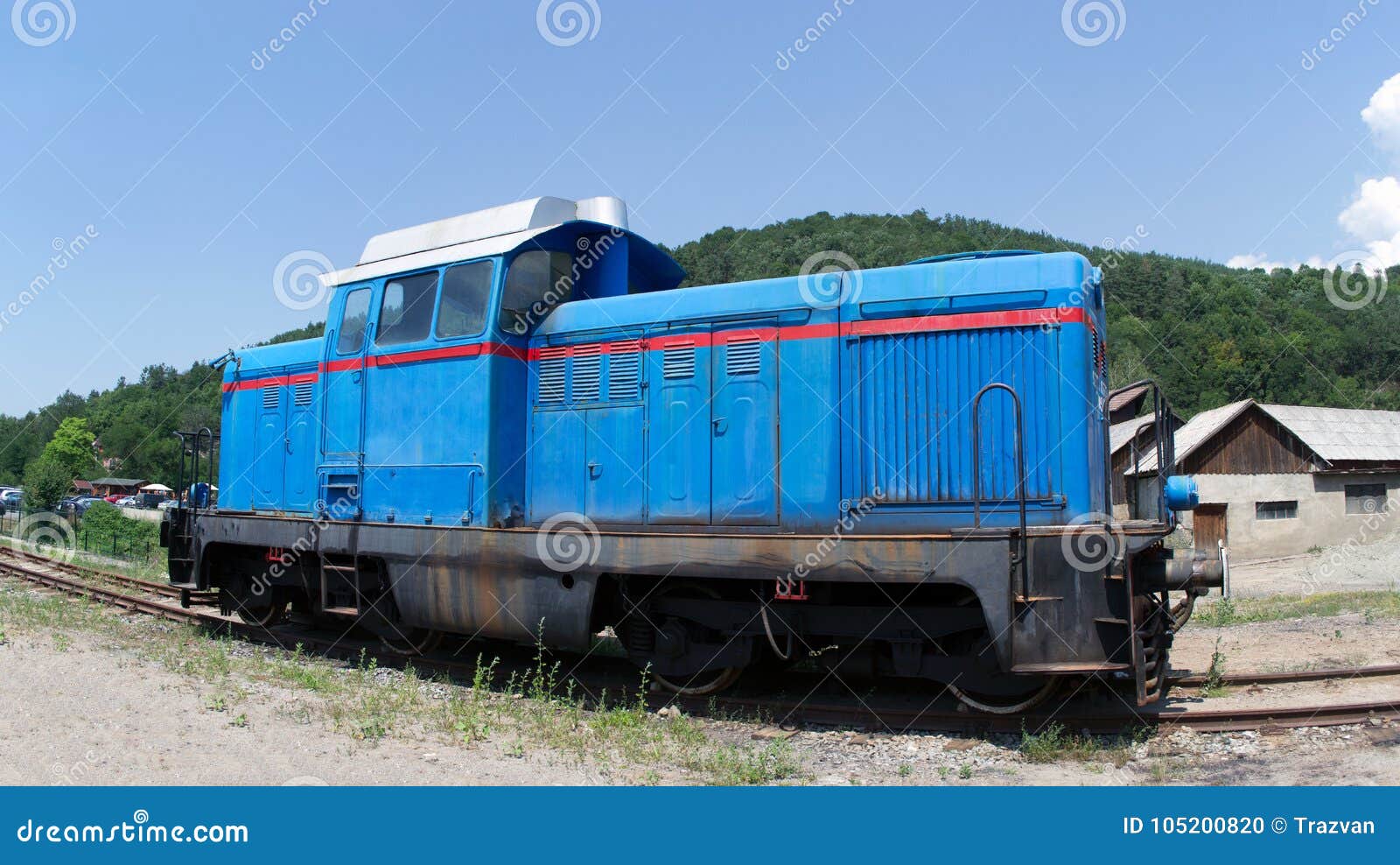 Diesel Hydraulic Blue Locomotive Stock Photo - Image of softronic ...