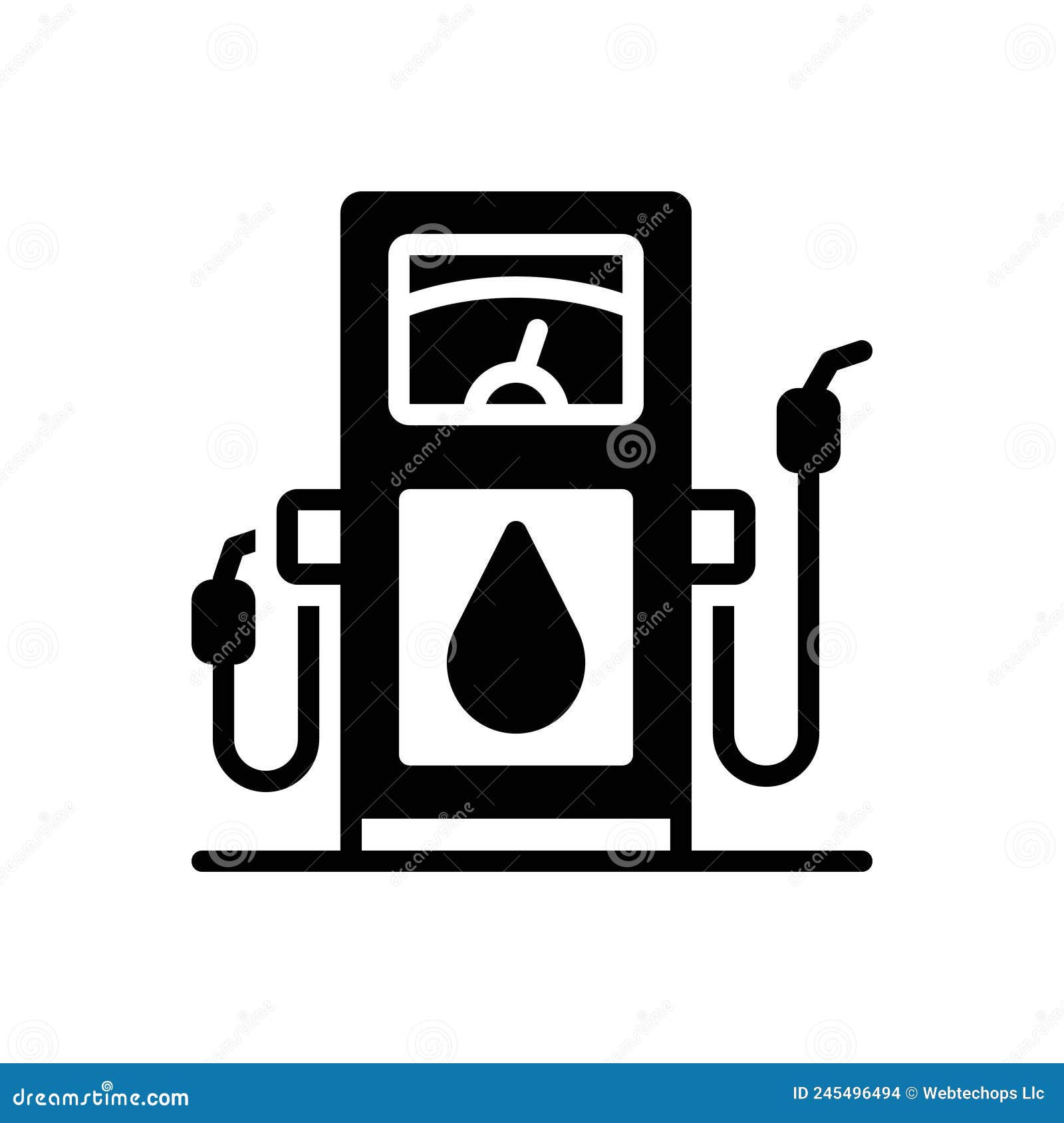 Black Solid Icon for Diesel, Pump and Fuel Stock Vector - Illustration ...