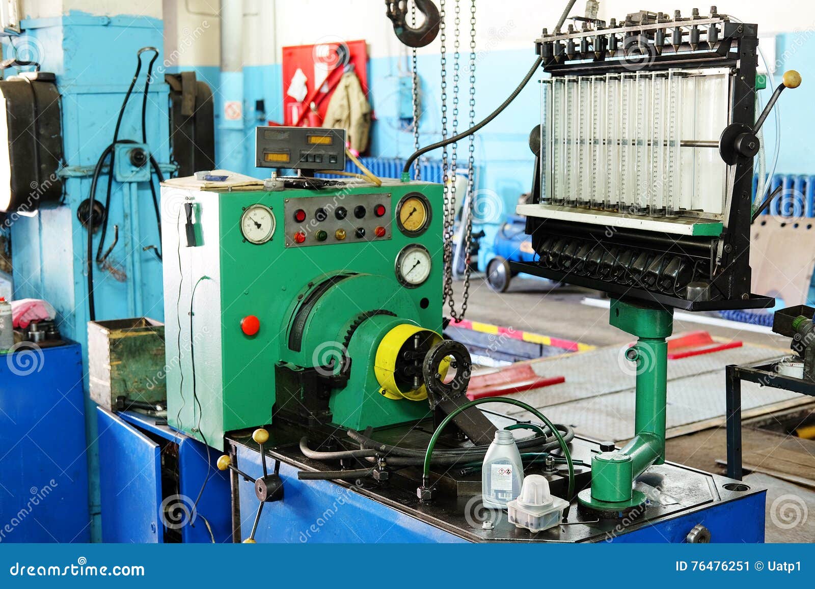 Diesel Injector Diagnostic and Repair Machine Stock Image - Image of ...