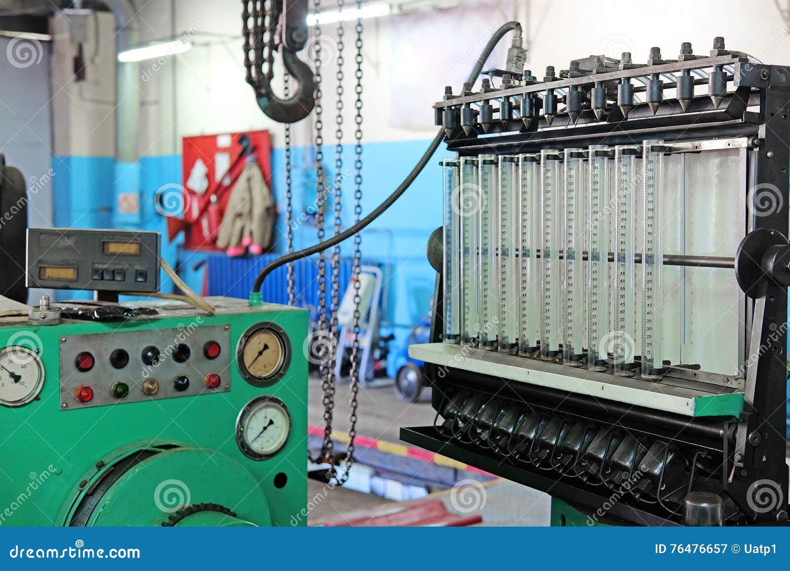 Diesel Injector Diagnostic and Repair Machine Stock Image - Image of ...