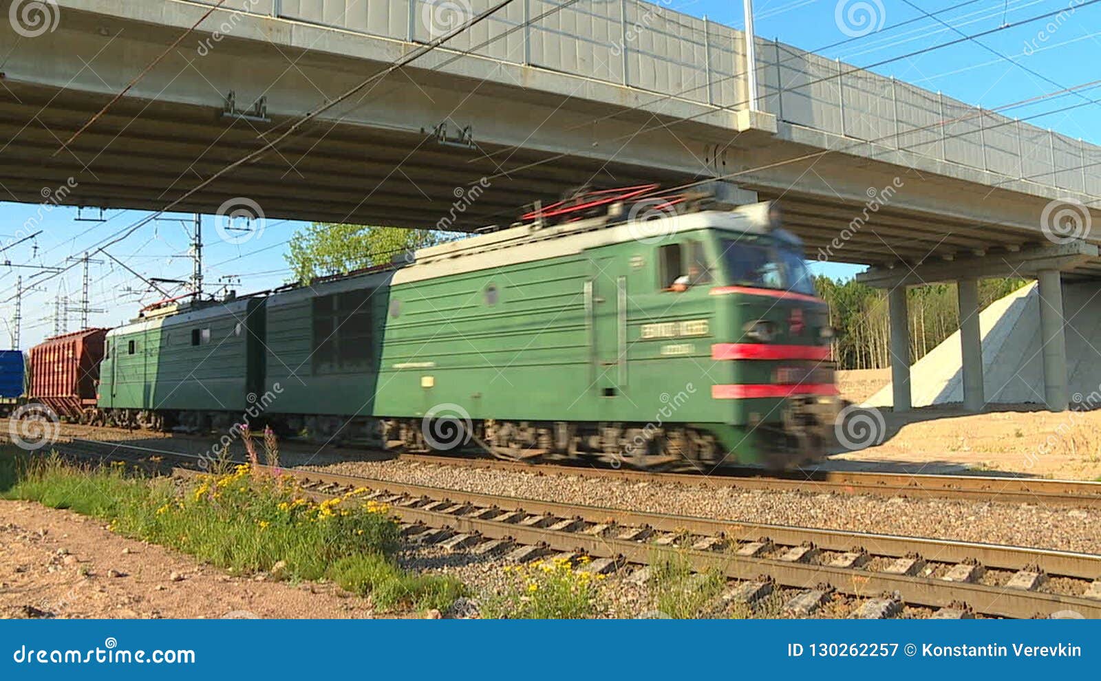 Rails, Wagons, Train and Wheel Knock. Stock Video - Video of electric ...