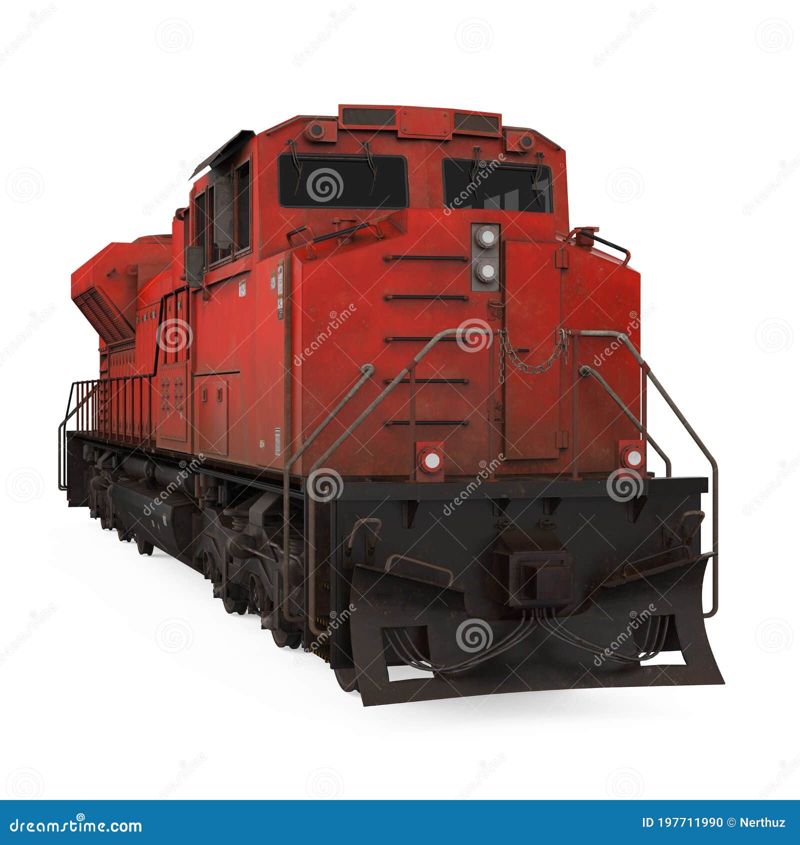 Diesel Locomotive Cartoon Vector | CartoonDealer.com #46737329
