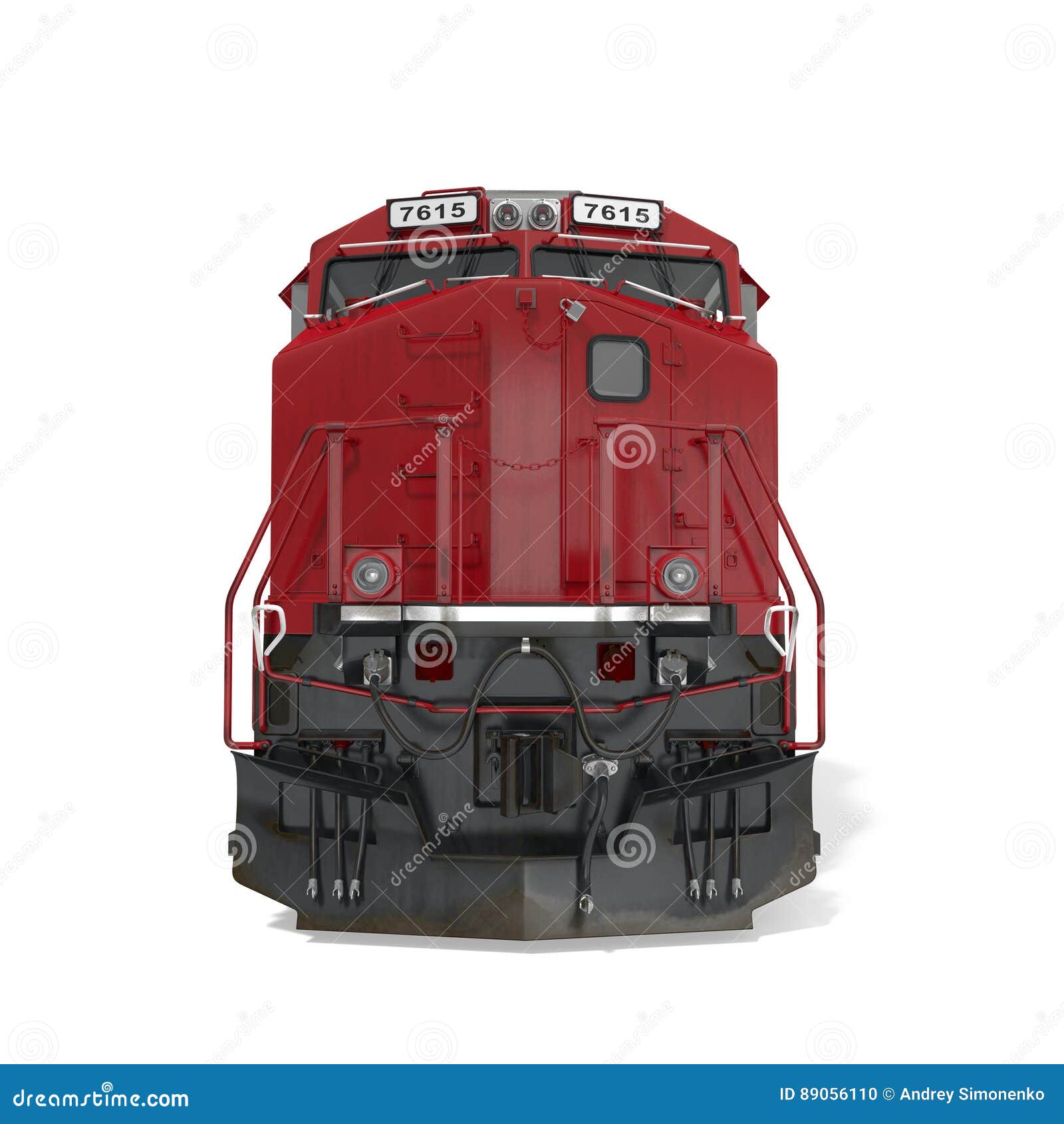 Diesel Locomotive, Passenger Carriage And Electric Locomotive Cartoon ...