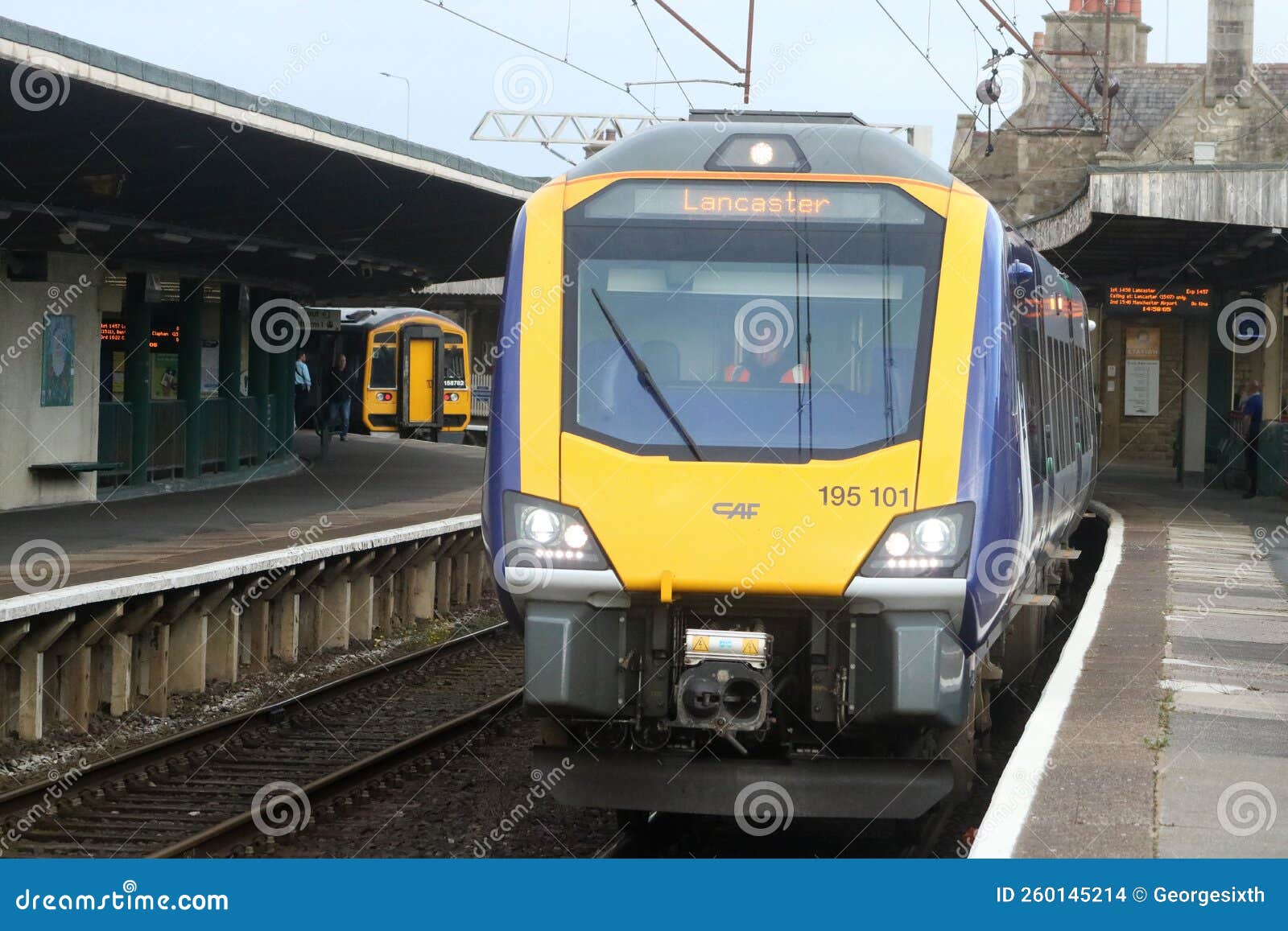 Diesel Multiple Unit Trains Carnforth Station Editorial Stock Image ...