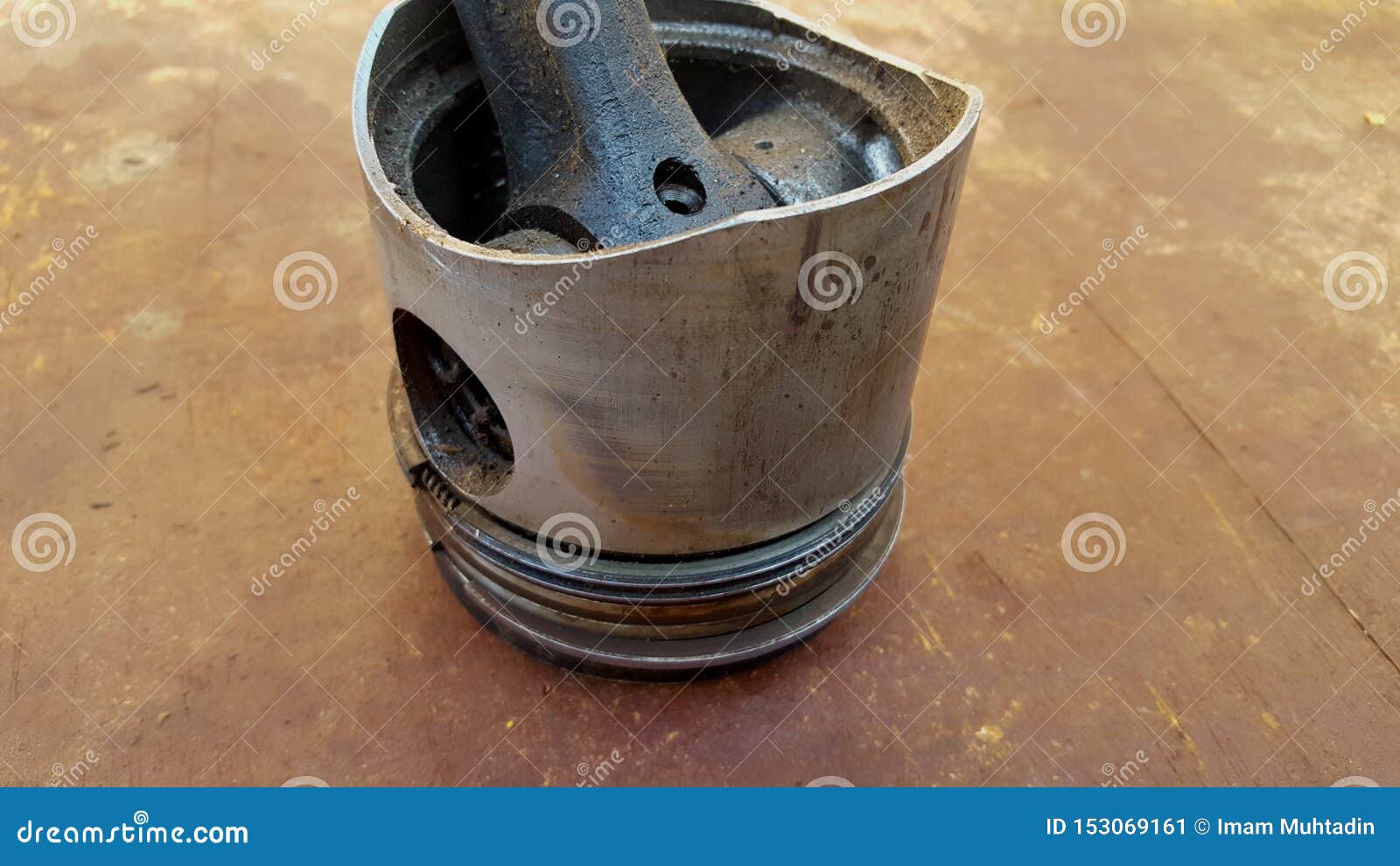 Diesel Piston, the Main Driving Component on the Engine Stock Image ...