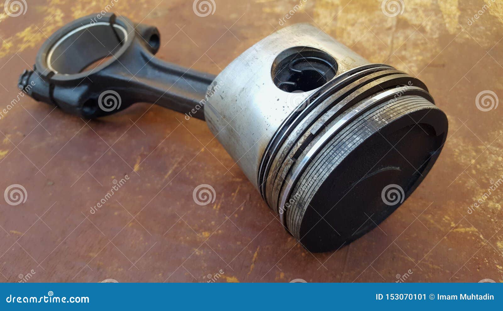 Diesel Piston, the Main Driving Component on the Engine Stock Image ...