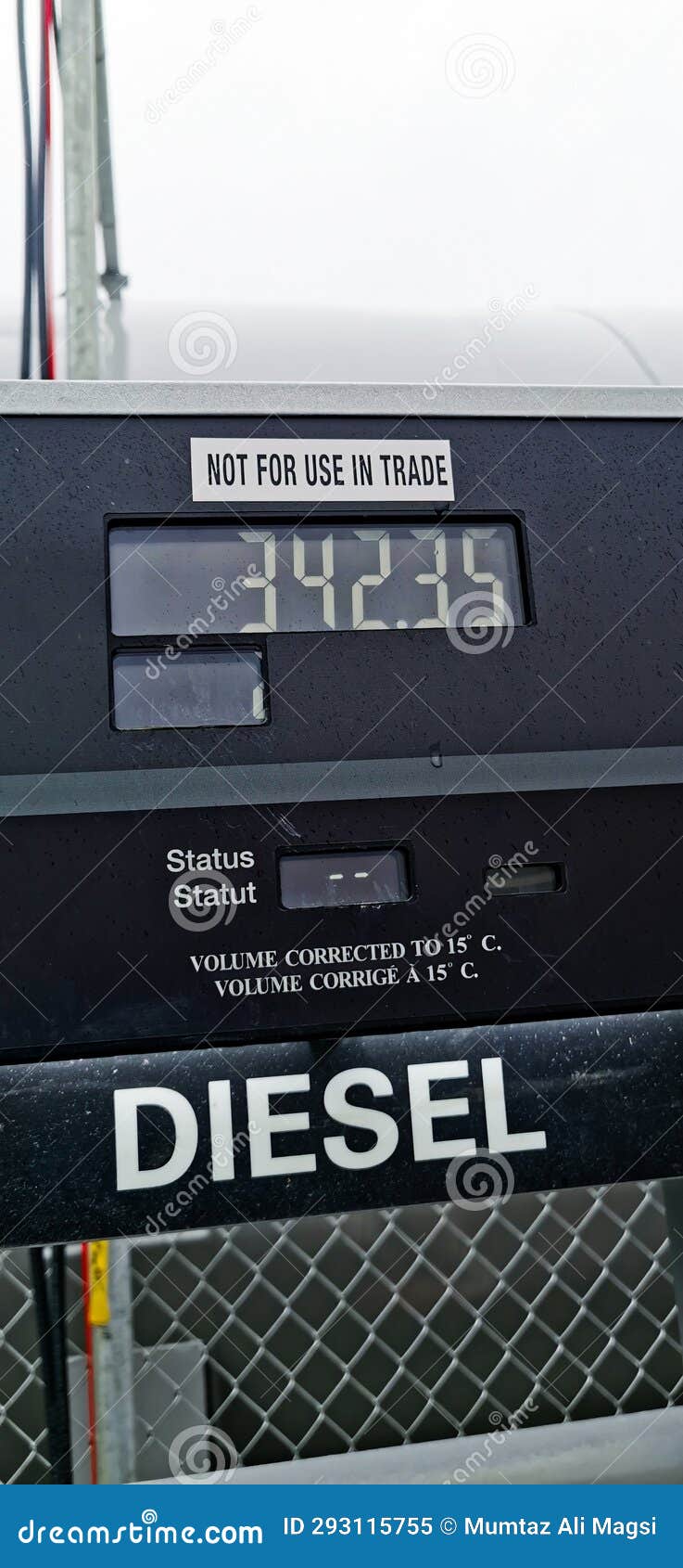 Diesel Pump Meter with Digits Stock Image - Image of gadget, electronics: 293115755