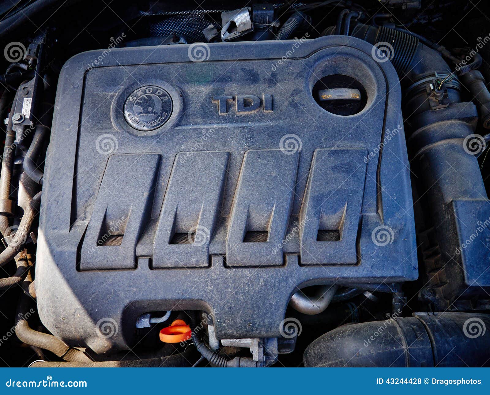 Diesel TDI engine editorial stock photo. Image of injection - 43244428
