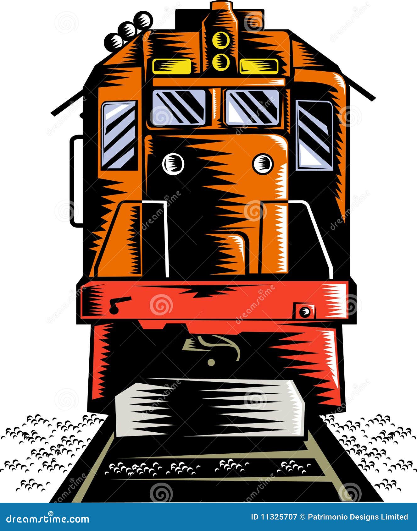 Train Front Drawing
