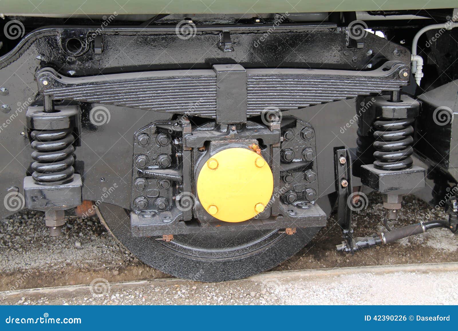 Diesel Train Engine. stock photo. Image of wheel, diesel - 42390226