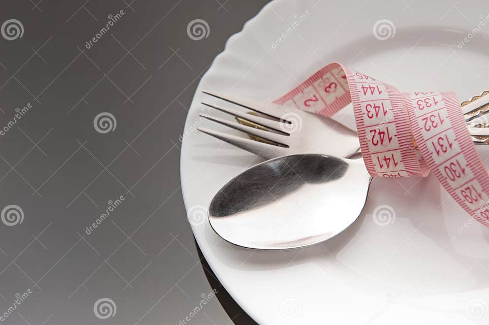 Diet stock image. Image of healthcare, centimeter, flatware - 27361817