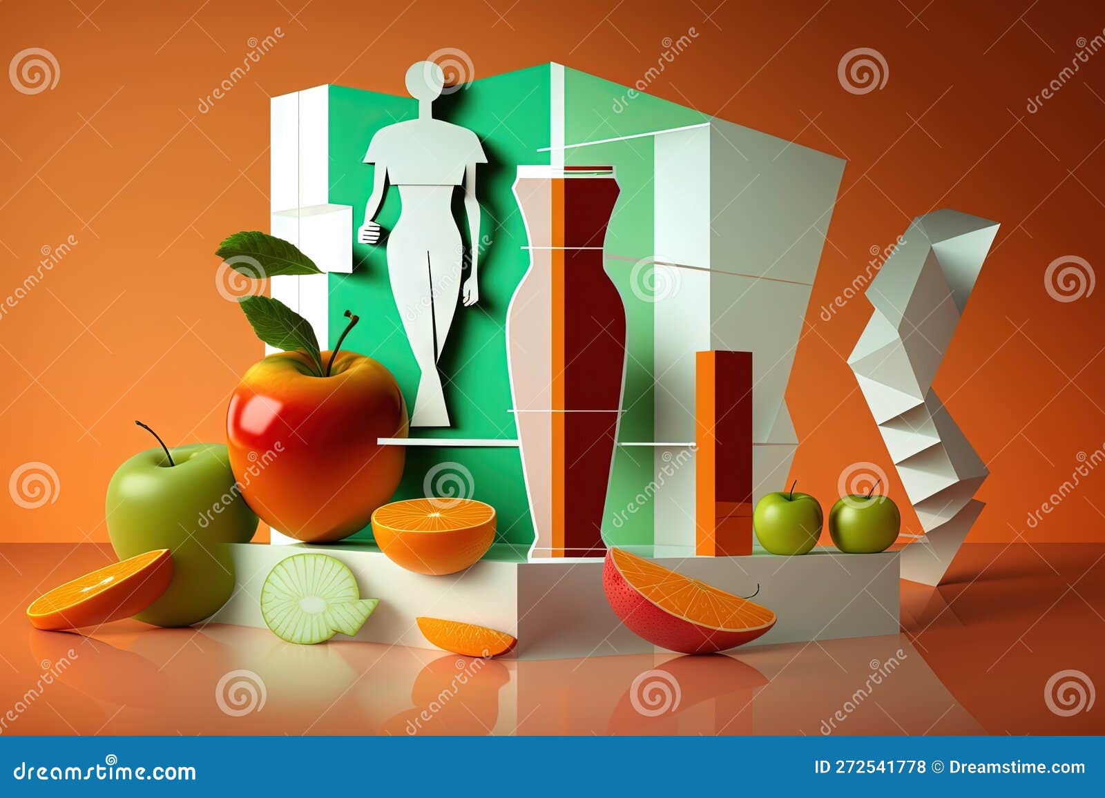 Diet Abstract Concept Illustration Generative Ai Stock Illustration ...