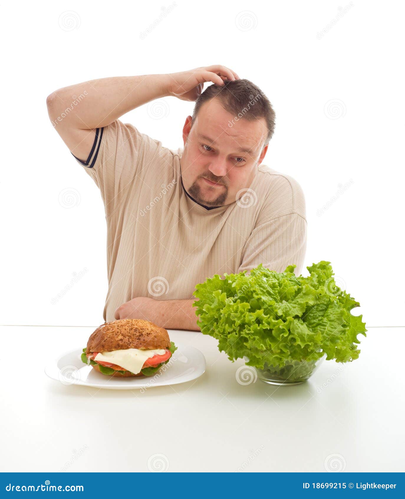 Diet Choices - Healthy or Unhealthy Stock Image - Image of healthy ...