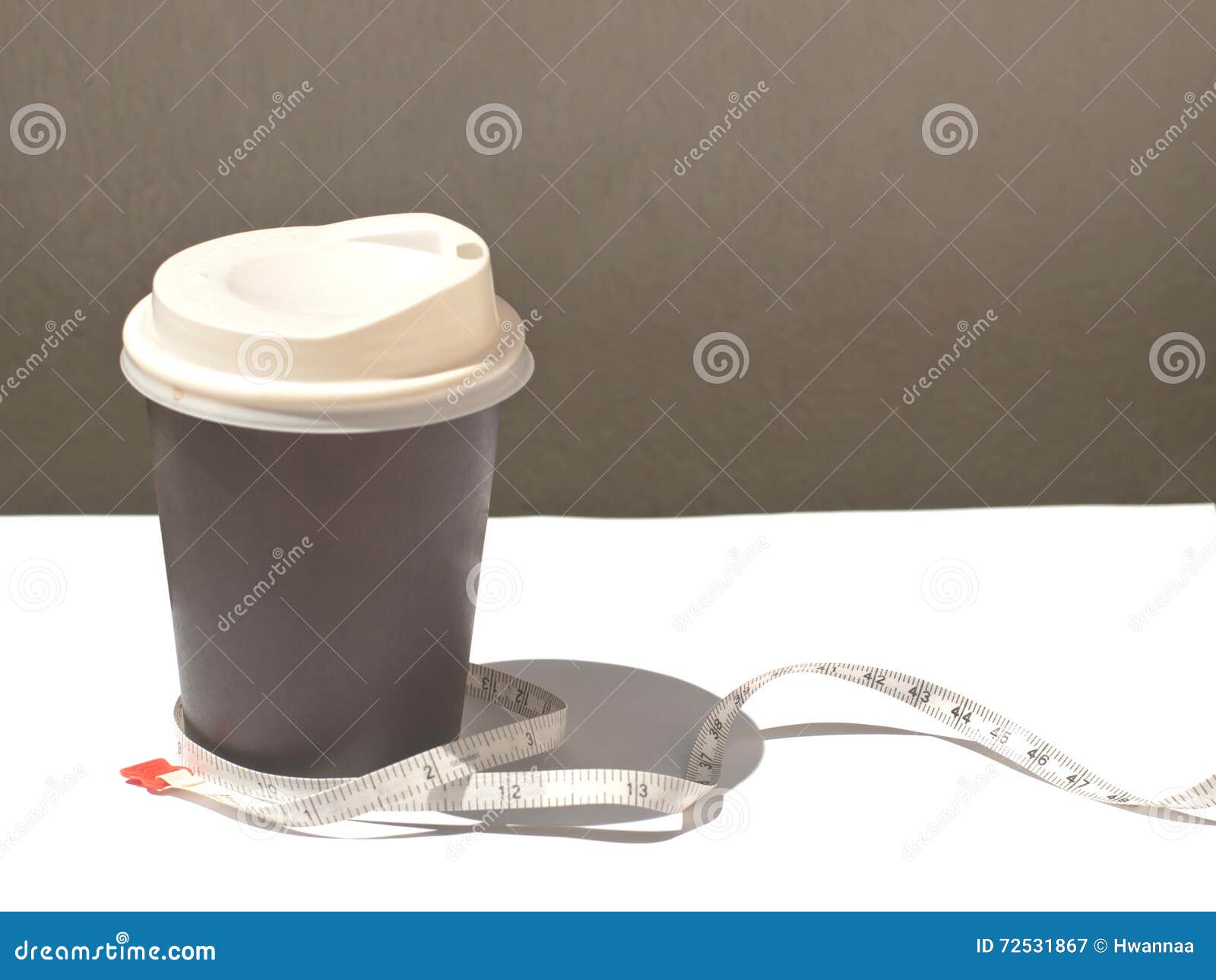 Diet by coffee stock image. Image of white, lose, green - 72531867