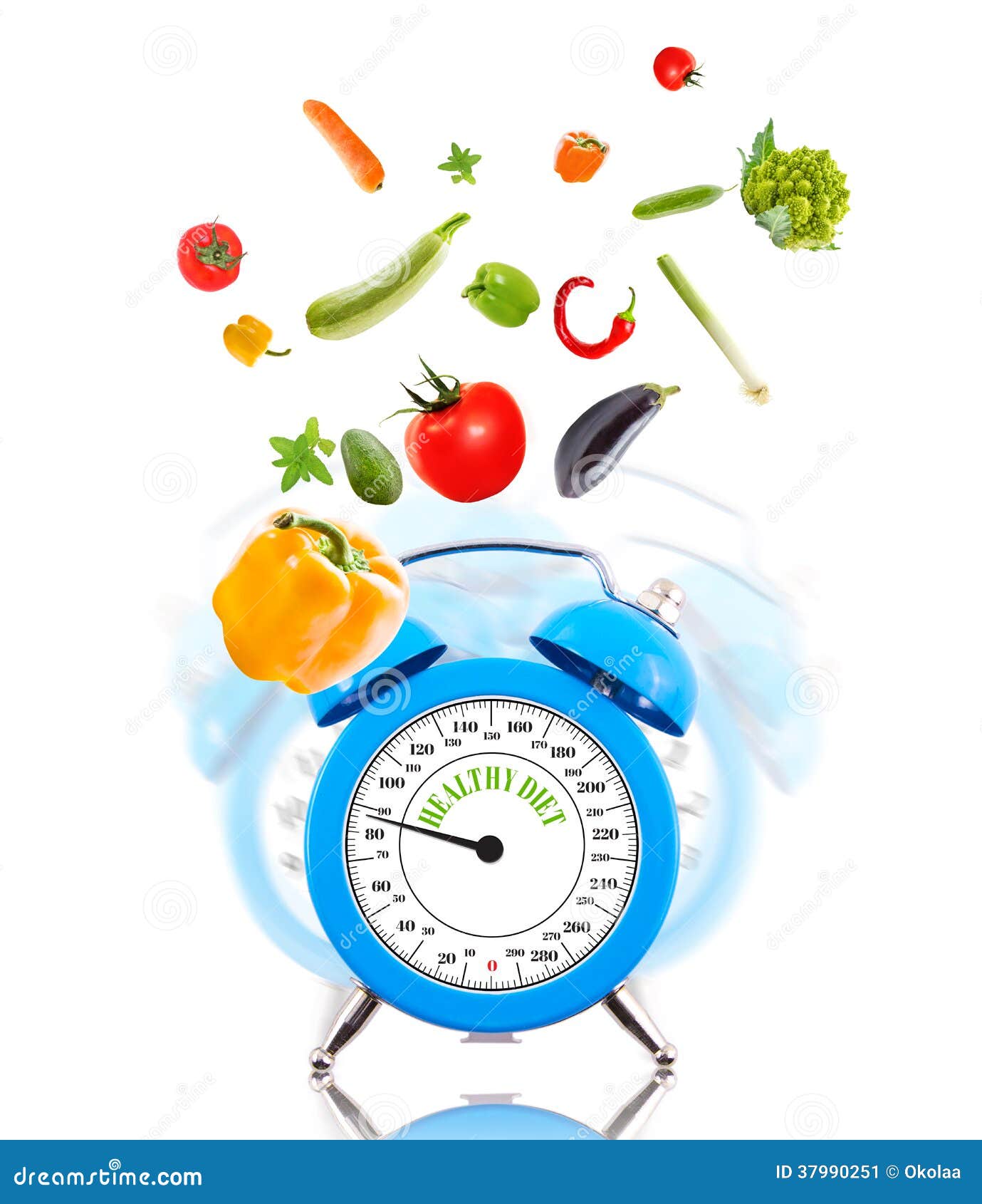 Diet Concept with Clock, Scale Dial Stock Image - Image of fitness ...