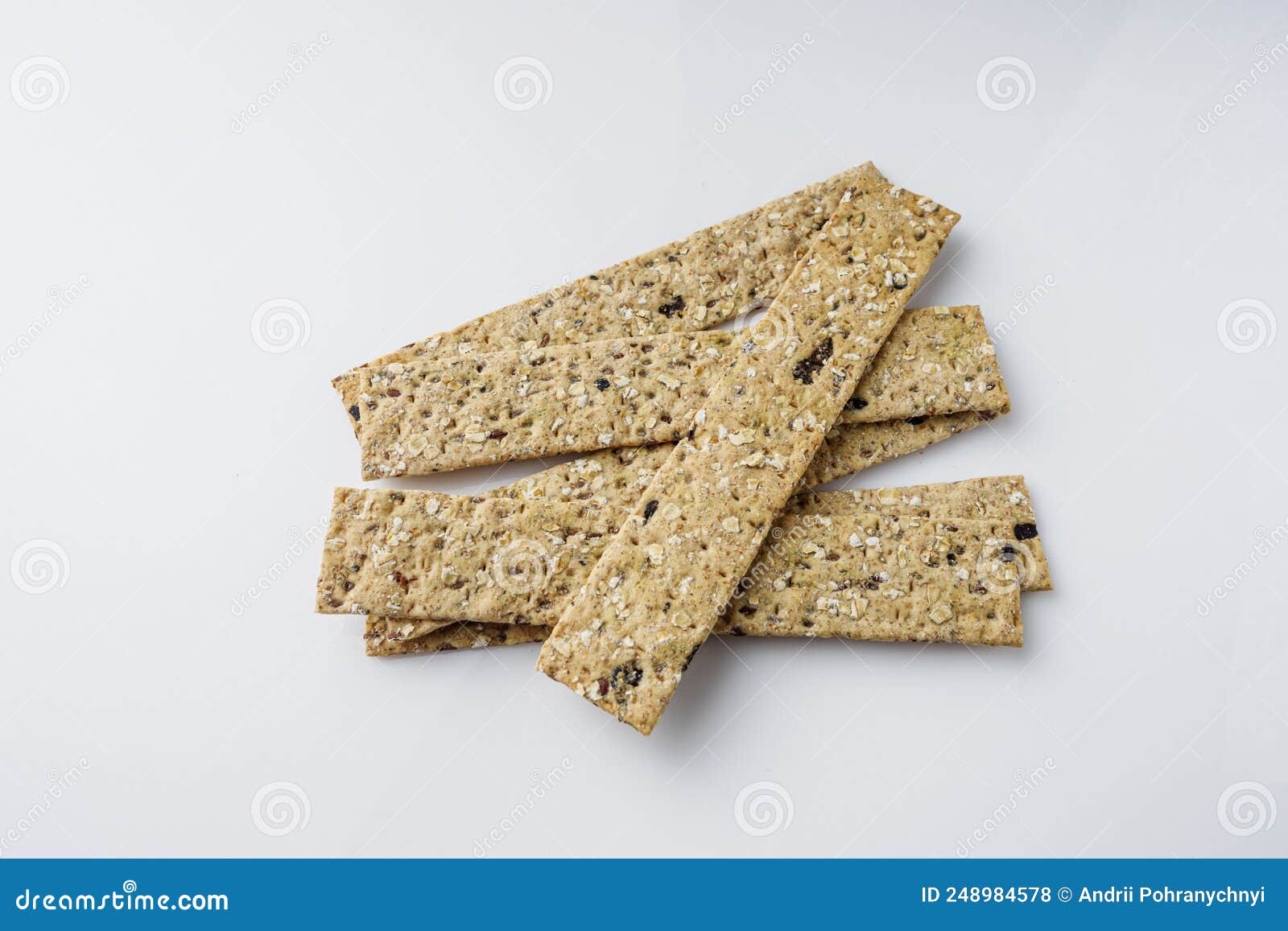 Diet Crispy Bread on a White Acrylic Background Stock Photo - Image of ...