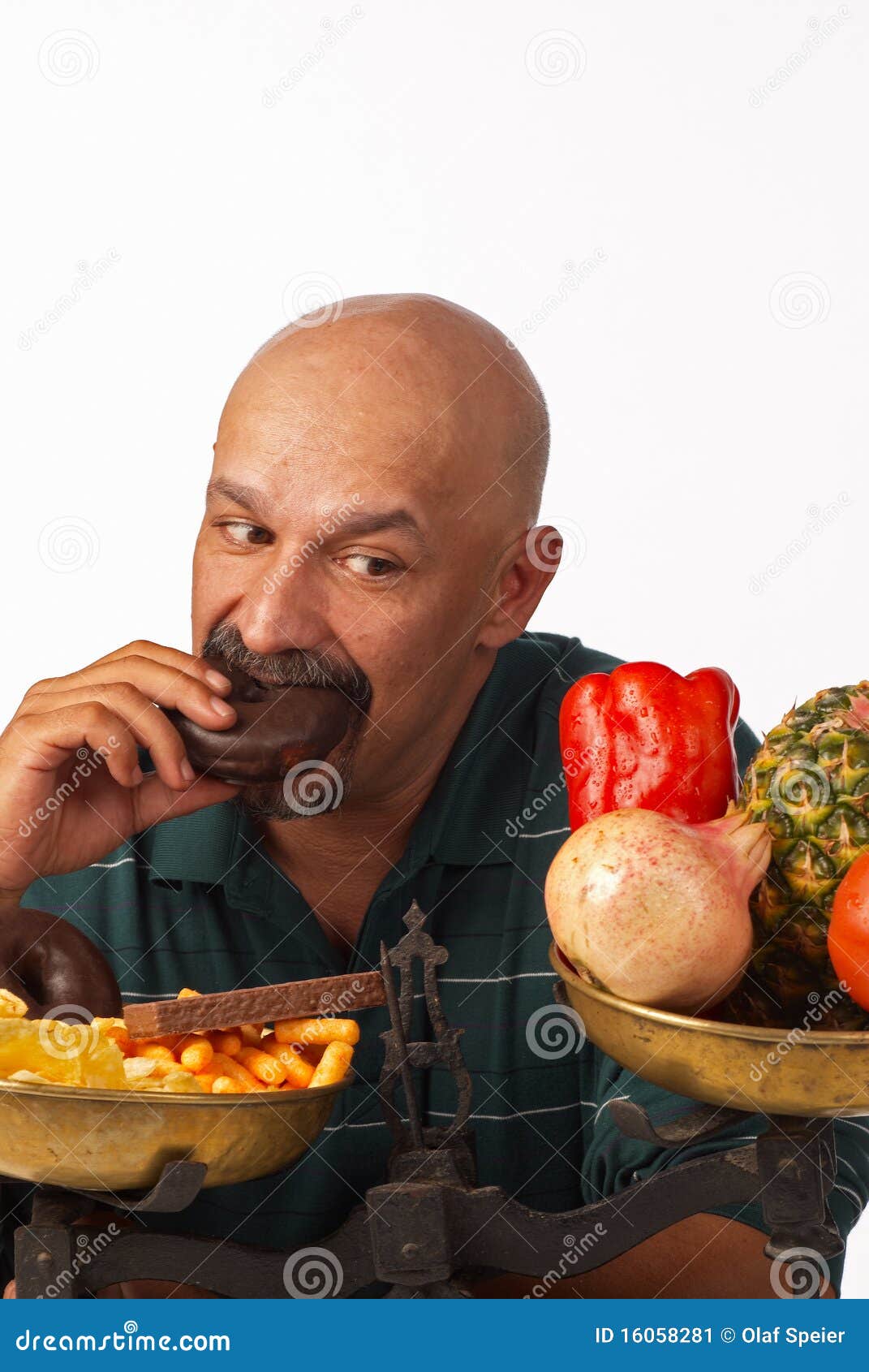 Diet discipline stock image. Image of hungry, bald, nutrition - 16058281